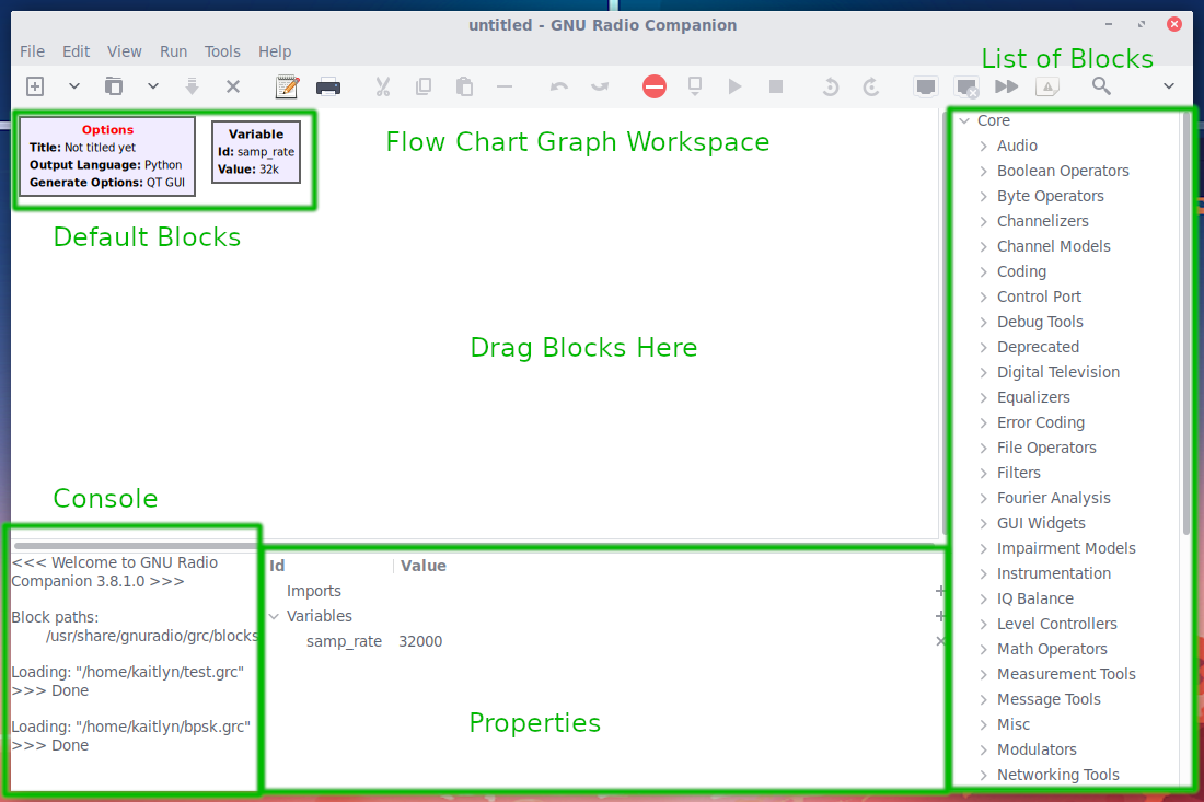 GNU Radio Introduction – Kaitlyn's Tech Logs